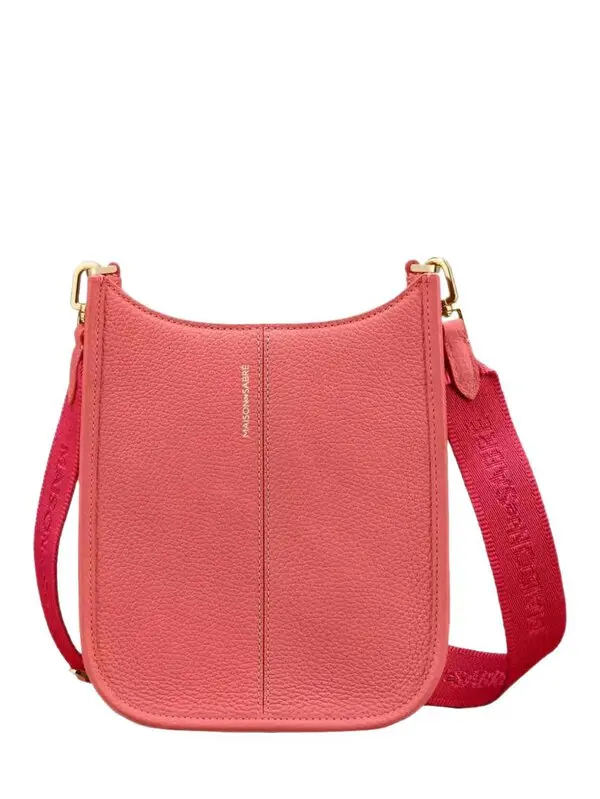 MAISON DE SABRE Mini Pebbled Leather Saddle Bag - Pink