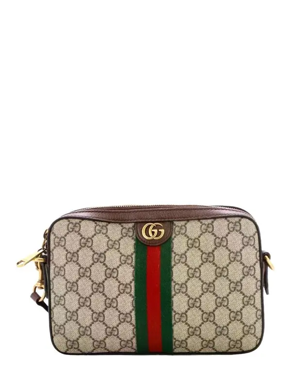 Gucci Ophidia Gg Coated Canvas Small Crossbody Bag - Brown