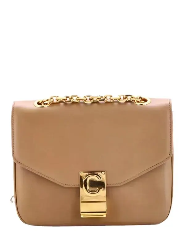 Celine Small C Bag Leather Crossbody Bag - Brown