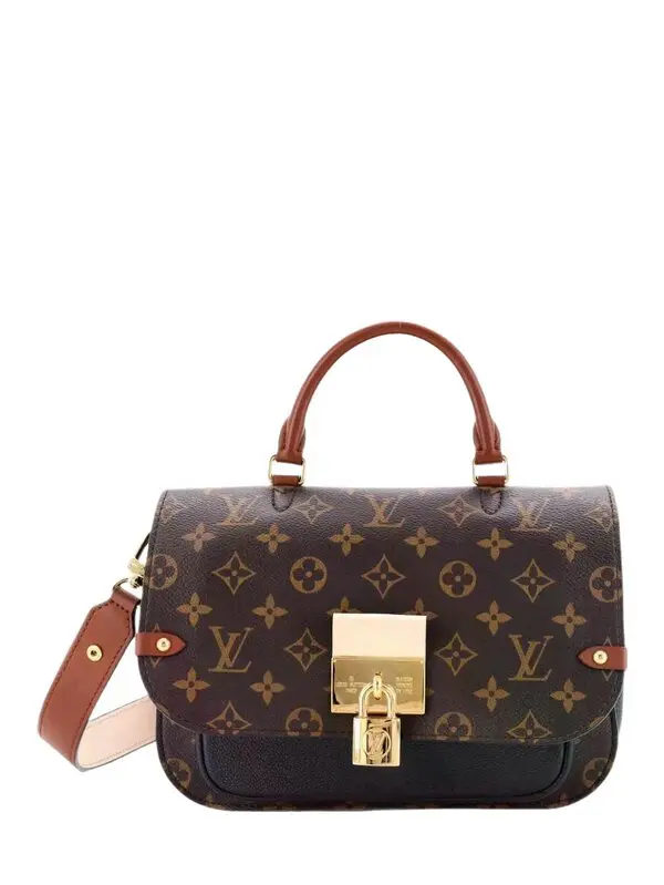 LOUIS VUITTON Monogram Canvas Vaugirard Satchel - Black