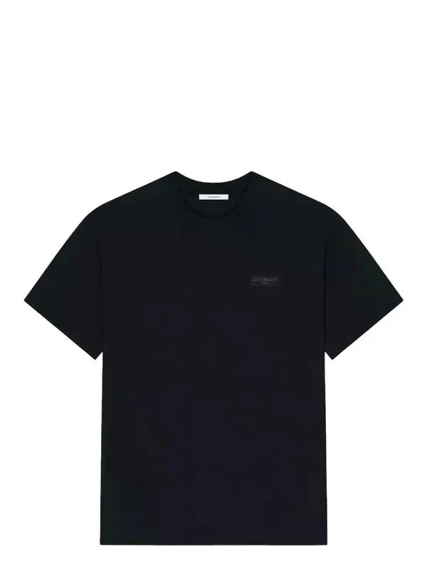 Givenchy Logo Patch Crewneck T-shirt - Black