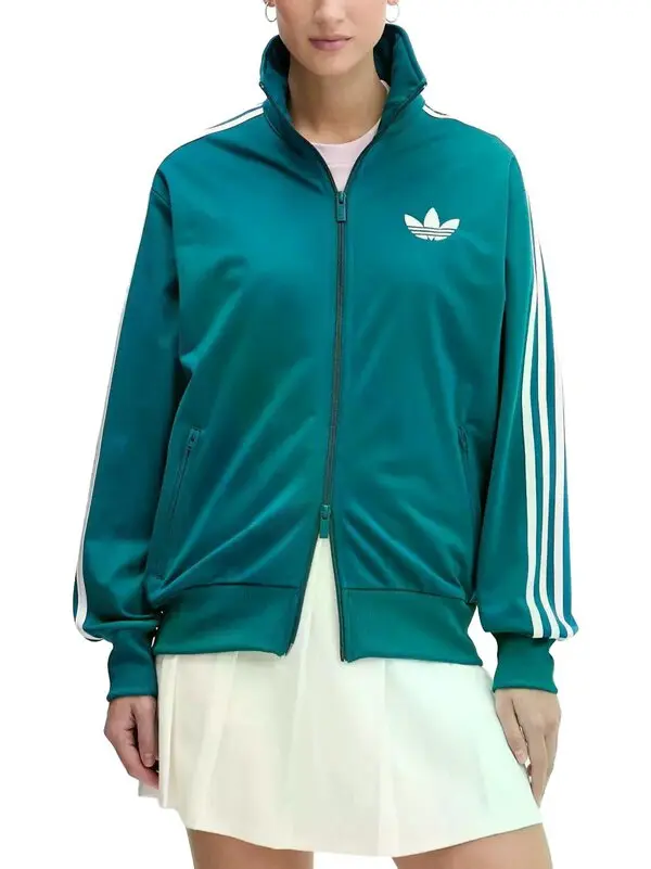 Adidas Zip-up Track Jacket With High Neck And Logo Detail - Blue