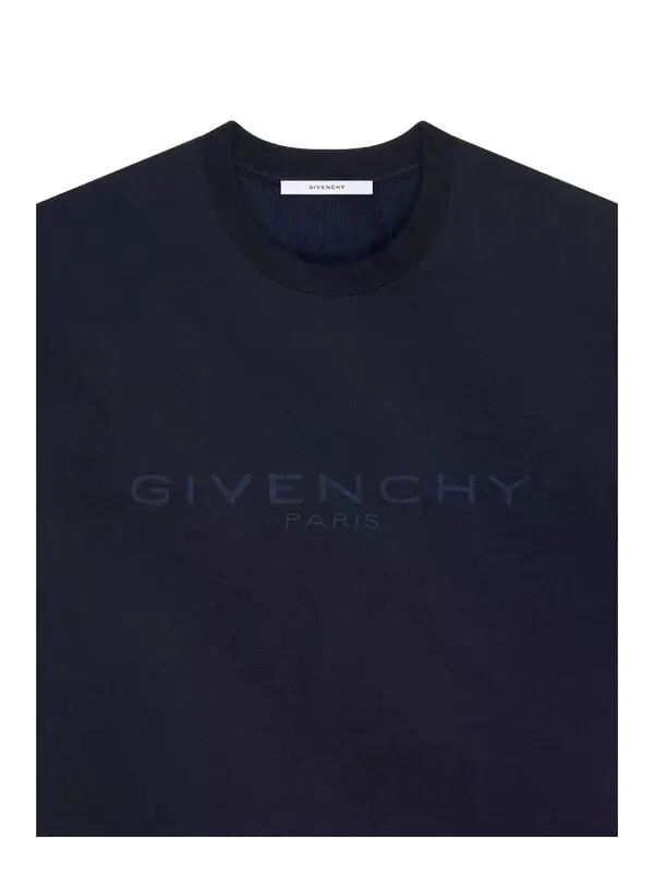 Givenchy Logo Embroidered T-shirt - Blue