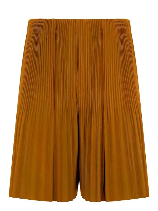 Issey Miyake Pleated Shorts - Brown