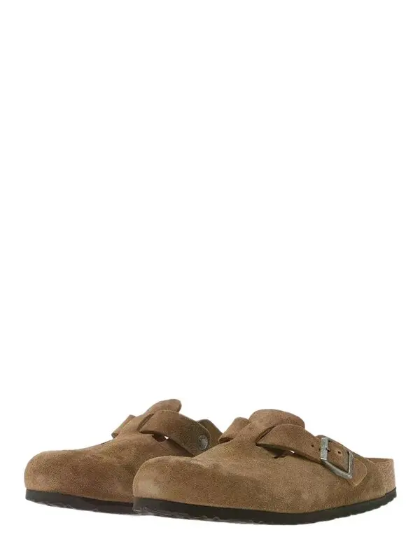 BIRKENSTOCK Boston Buckle Mules - Brown