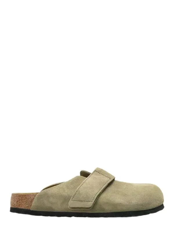 BIRKENSTOCK Loma Touch-strap Suede Mules - Green
