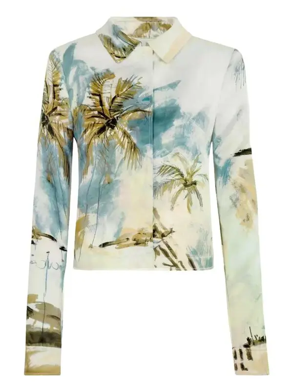 Oscar De La Renta Dominican Landscape Jacket - Neutrals