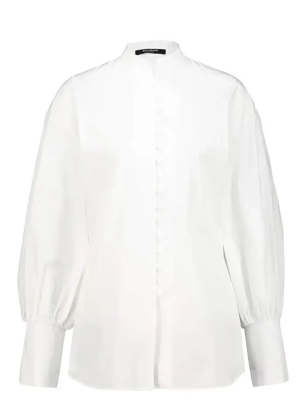 Balmain Batwing Sleeve Poplin Shirt - White