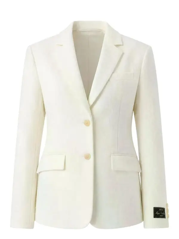 MSGM Jacquard Effect Blazer - Neutrals