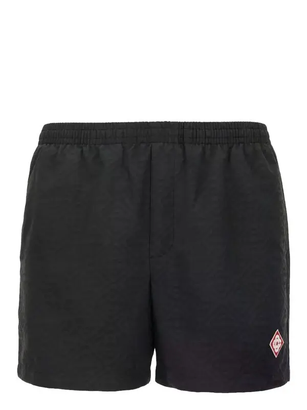 Casablanca Monogram Swimming Shorts - Black