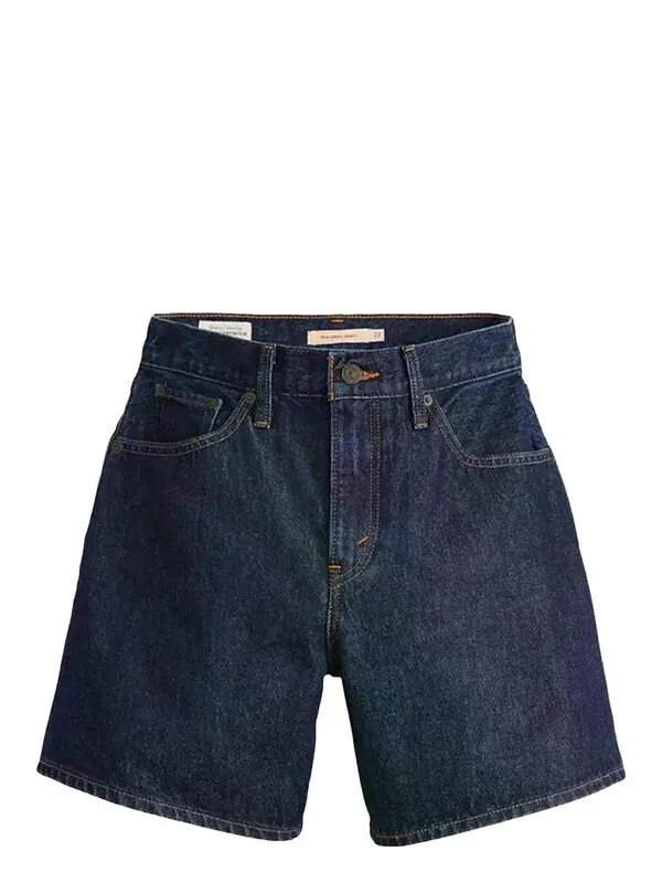 LEVI'S High Waisted Baggy Denim Shorts - Blue