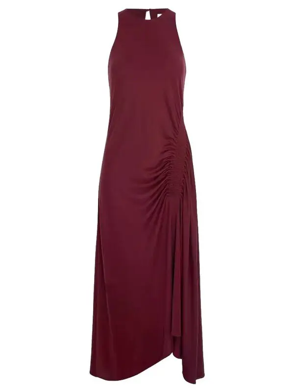 CUANNA Salmonee Smocked Waist Dress - Red