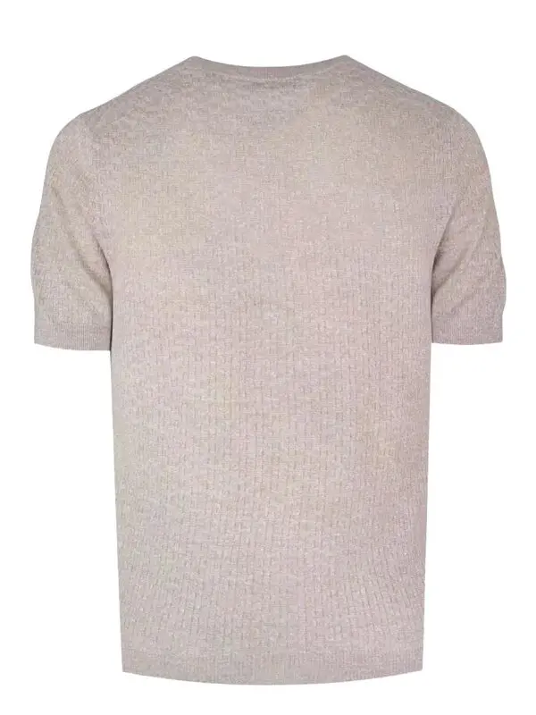 GRAN SASSO Basket-weave T-shirt - Neutrals