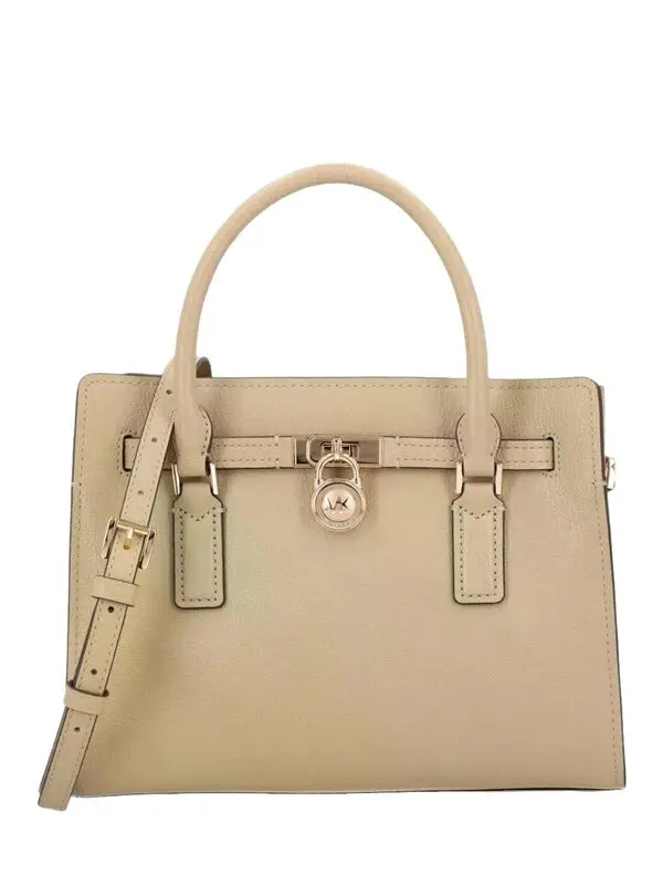 Michael Kors Hamilton Logo-padlock Tote Bag - Neutrals