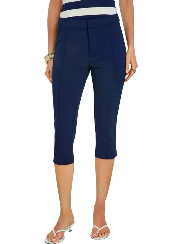 SEROYA Samra Cropped Trousers - Blue