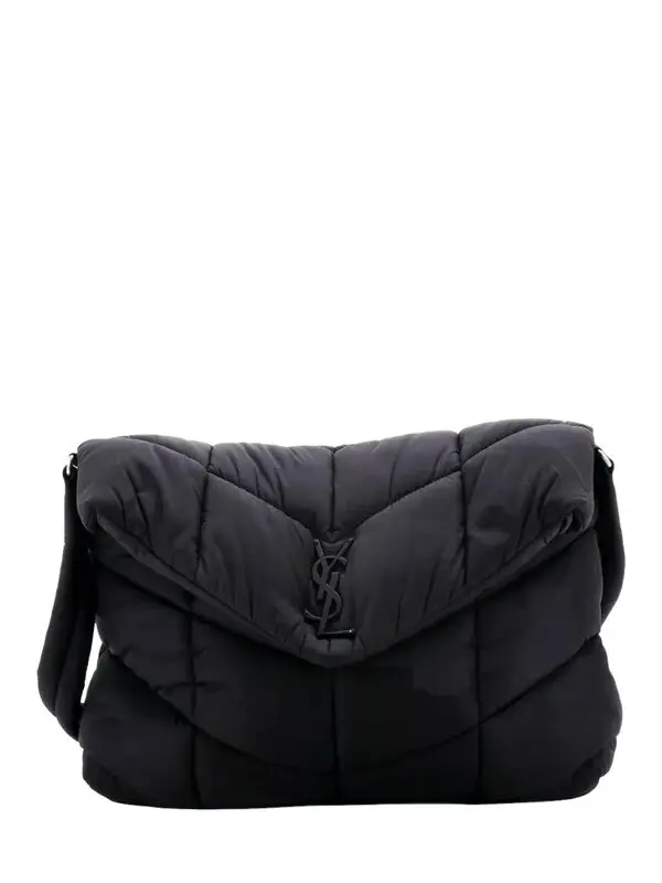 Saint Laurent Loulou Puffer Messenger Bag - Black