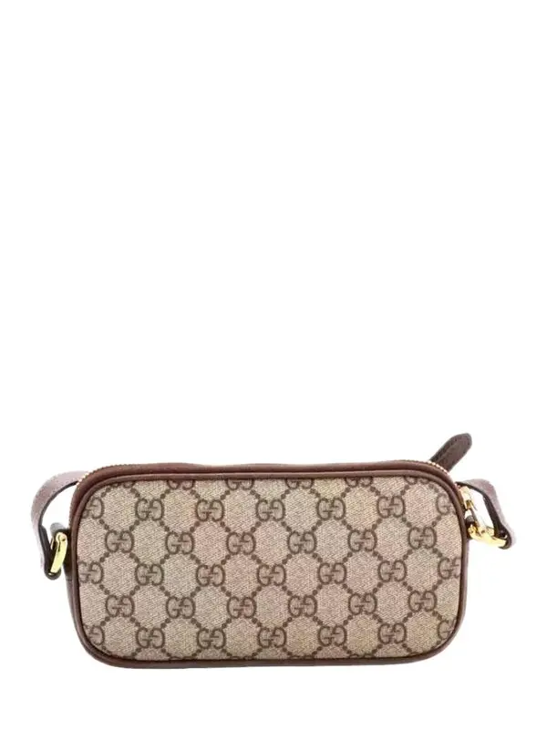 Gucci Ophidia Gg Coated Canvas Mini Crossbody Bag - Brown
