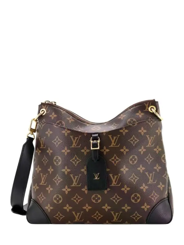 LOUIS VUITTON Monogram Canvas Odeon Nm Mm Crossbody Bag - Black