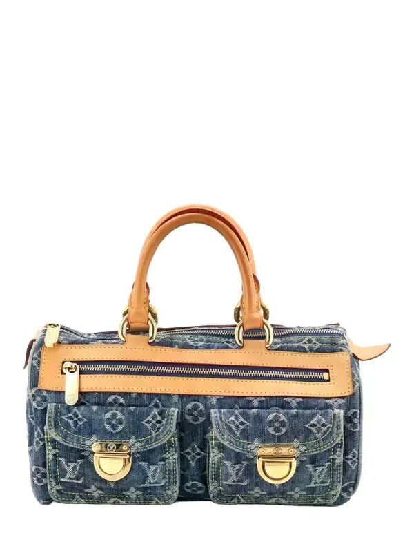 LOUIS VUITTON Neo Speedy Bag Denim Handbag - Blue
