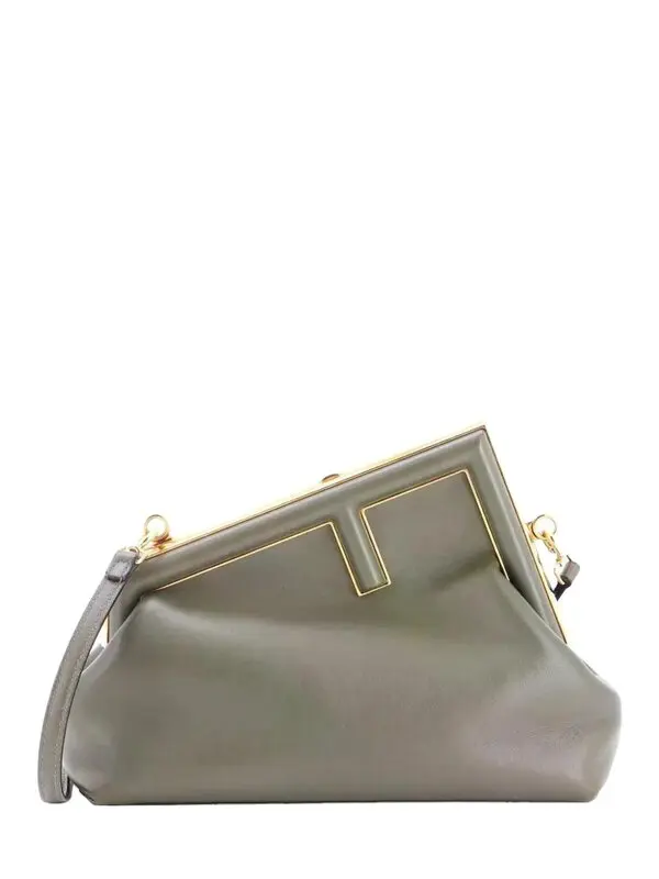 Fendi Leather Small Clutch Bag - Green