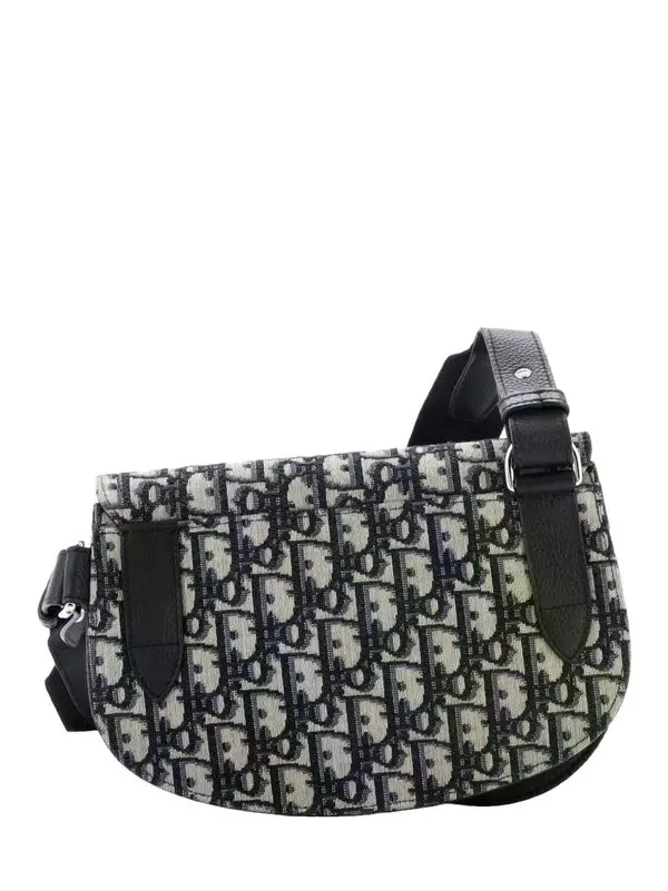 Dior Saddle Messenger Pouch Oblique Canvas Crossbody Bag - Blue