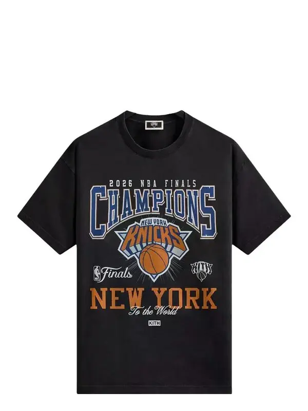 Kith X New York Knicks 2026 Champions Graphic-print T-shirt - Black