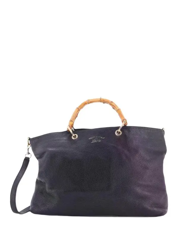 Gucci Bamboo Shopper Large Tote Bag - Black