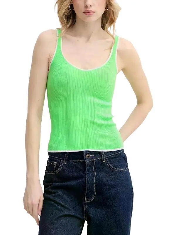 From Future Fine-ribbed Tank Top - Green