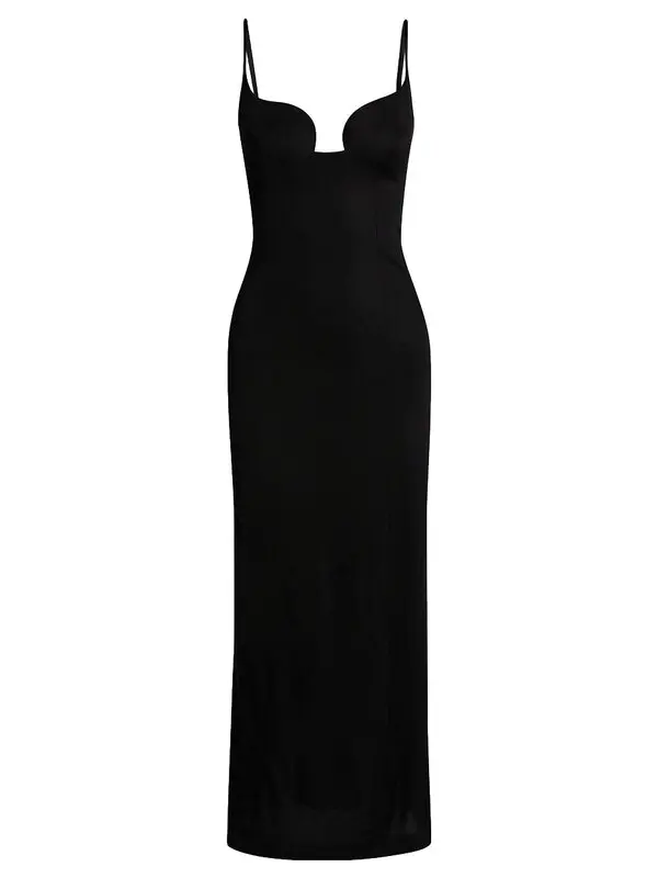 Galvan Nouveau Satinjersey Gown - Black