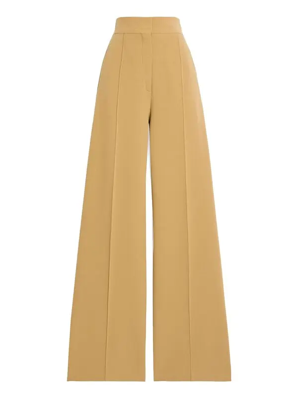 Another Tomorrow Wool-blend Wide-leg Pants - Camel