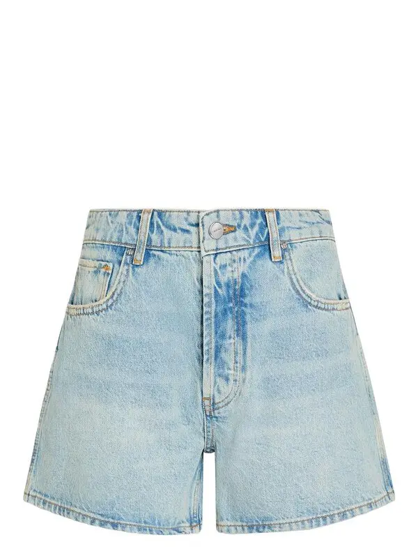 ANINE BING Dalton Denim Shorts - Light Denim