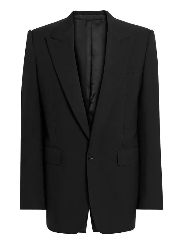 Alexander McQueen Wooltwill Blazer - Black
