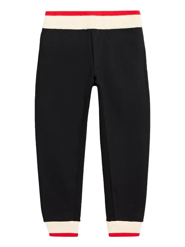 Alexander McQueen Tapered Logoprint Cotton Sweatpants - Black