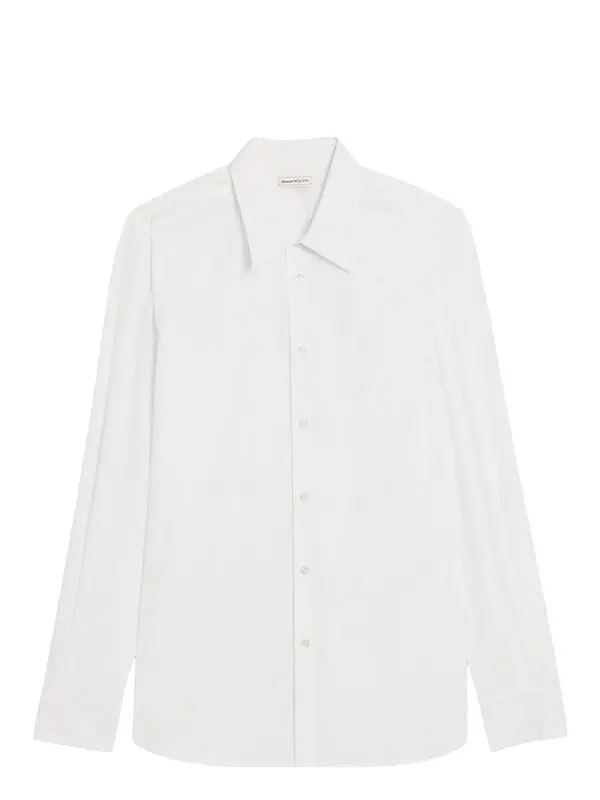 Alexander McQueen Cottonblend Poplin Shirt - White