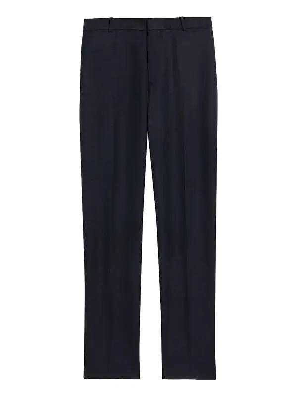 Alexander McQueen Slim-fit Wool And Mohair Blend Trousers - Midnight Blue