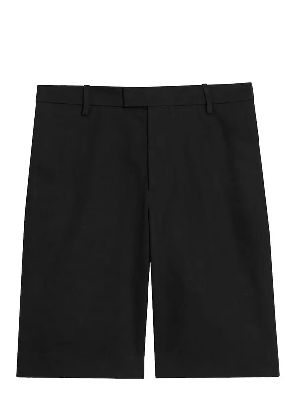 Alexander McQueen Cotton Canvas Tailored Shorts - Black