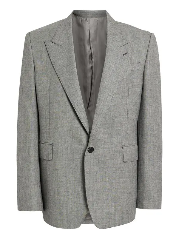 Alexander McQueen Wool Blazer - Gray