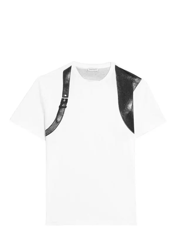 Alexander McQueen Printed Cottonjersey Tshirt - White
