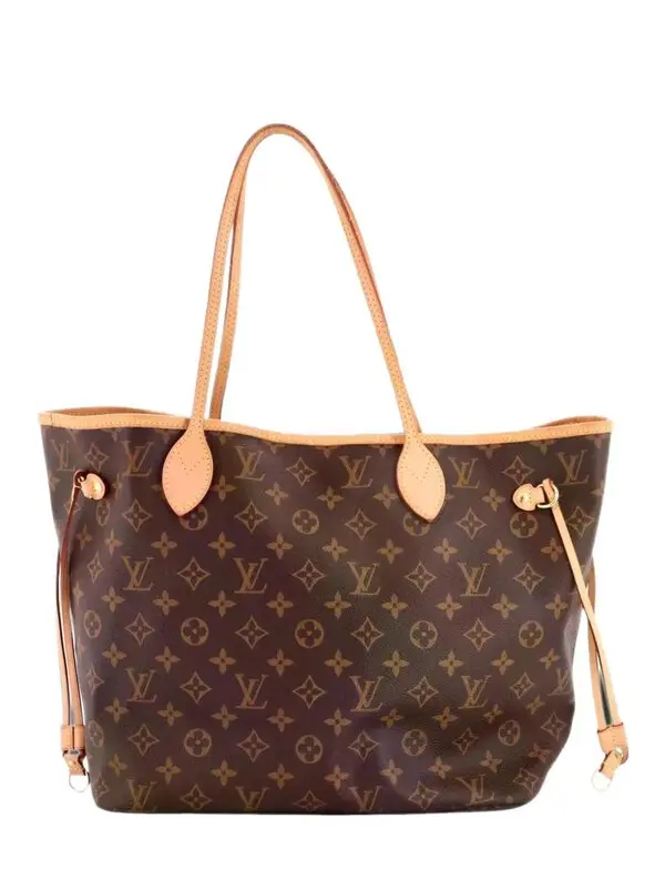 LOUIS VUITTON Neverfull Mm Monogram Canvas Tote Bag - Brown