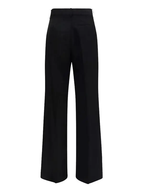 RÓHE Wool-mohair Blend Tailored Trousers - Black