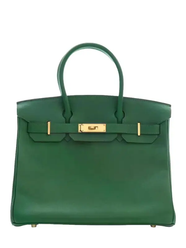 Hermès 2002 Courchevel Birkin Retourne 30 Handbag - Green