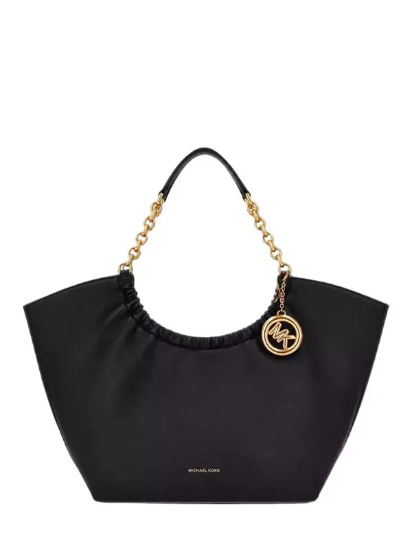 Michael Kors Large Indie Logo-charm Tote Bag - Black
