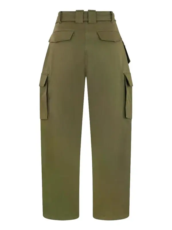 Alberta Ferretti High-waisted Cargo Pants - Green