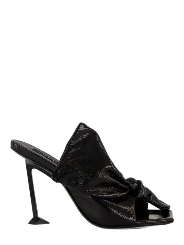 Givenchy Boudoir Knotted Leather Sandals - Black