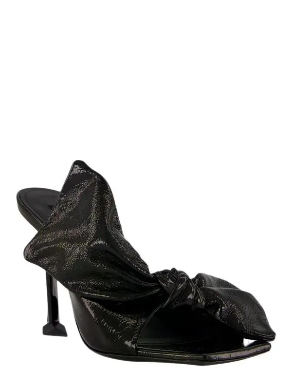 Givenchy Boudoir Knotted Leather Sandals - Black