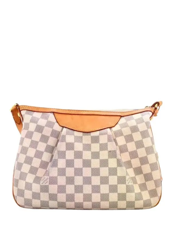 LOUIS VUITTON Siracusa Damier Pm Handbag - White