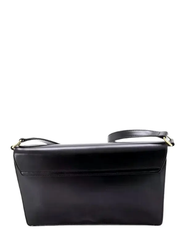 Celine Trapeze Triomphe Smooth Calfskin Shoulder Bag - Black