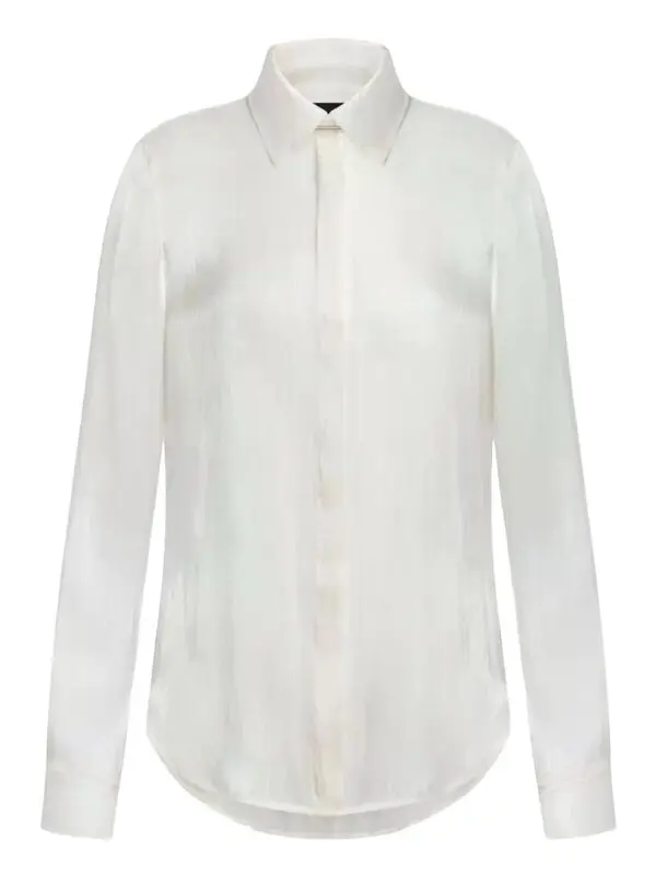 DONDUP Satin Finish Shirt - Neutrals