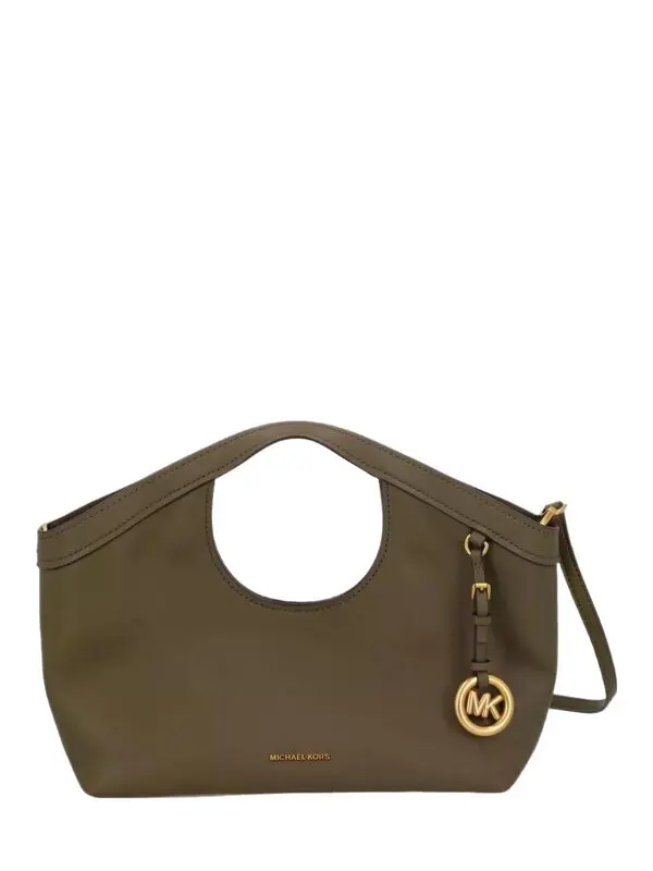 Michael Kors Small Haddie Leather Tote Bag - Green