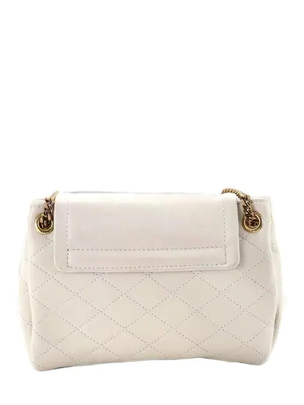 Saint Laurent Nolita Satchel Quilted Leather Mini Crossbody Bag - Neutrals